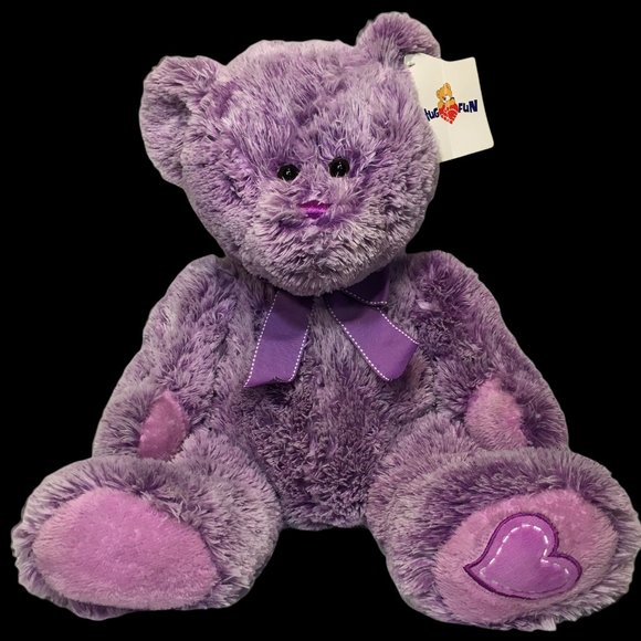 Hugfun | Toys | Hugfun Purple Teddy Bear Stuffed Animal Lavender Plush ...